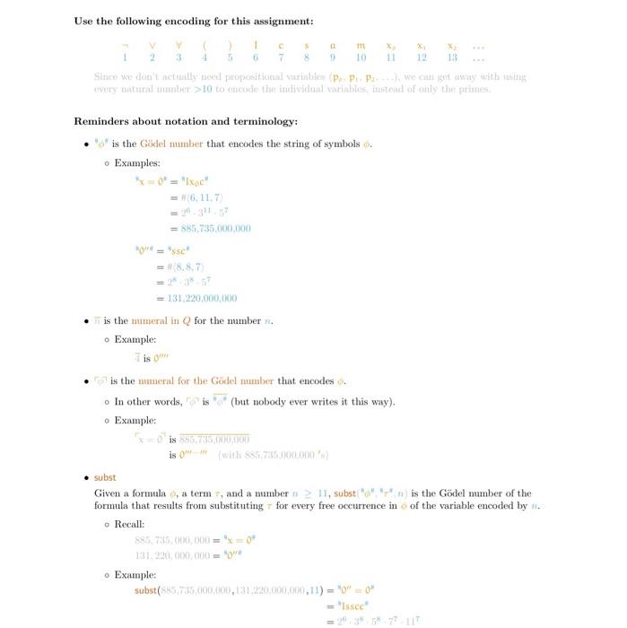 Solved Use the following encoding for this assignment: overy | Chegg.com