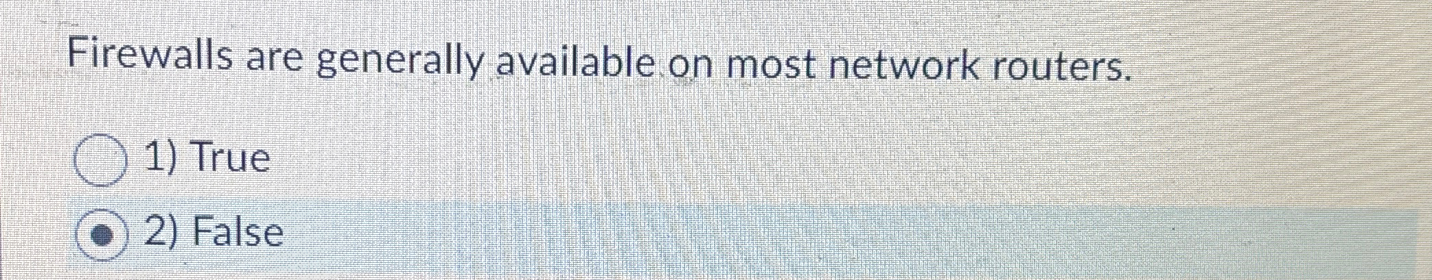 Solved Firewalls are generally available on most network | Chegg.com
