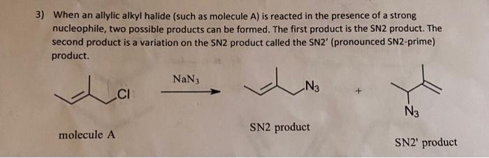 Solved When an allylic alkyl halide (such as molecule A) is | Chegg.com