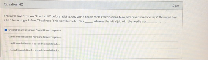 Solved Question 35 2 pts In a delayed matching-to-sample | Chegg.com
