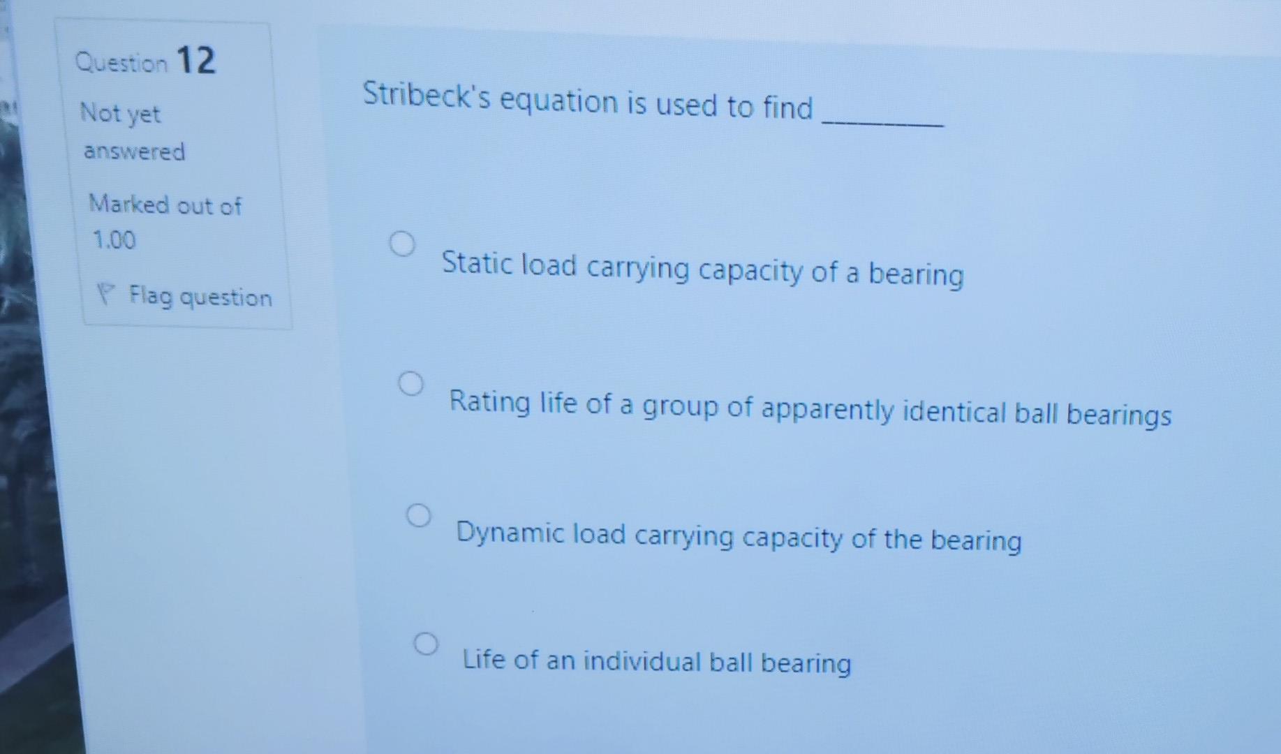 Solved Question 12 Stribeck's equation is used to find Not | Chegg.com
