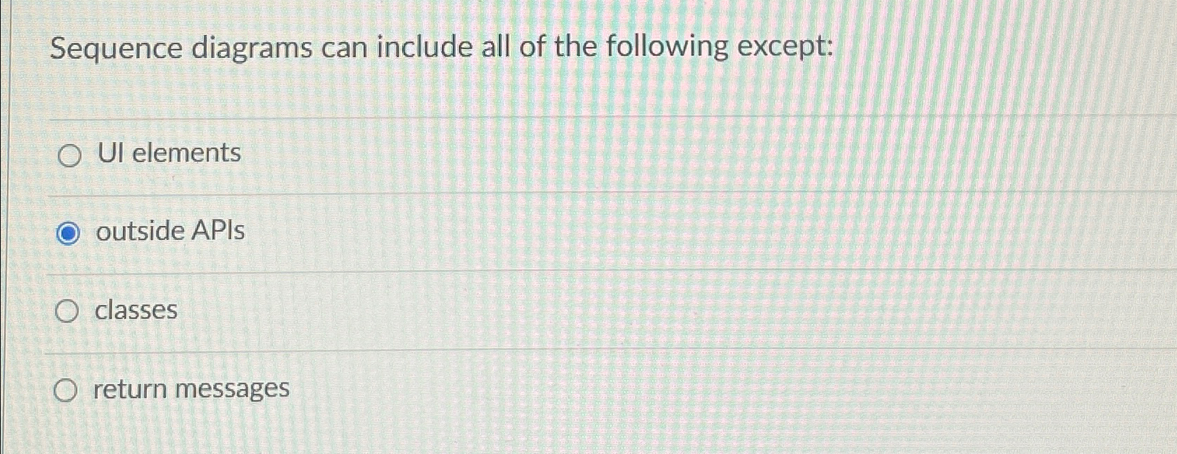 Solved Sequence diagrams can include all of the following | Chegg.com
