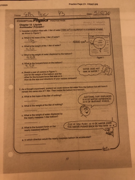 Solved 7/2020 Practice Page Ch. 13(pg1).jpg Date 5/18/20 | Chegg.com