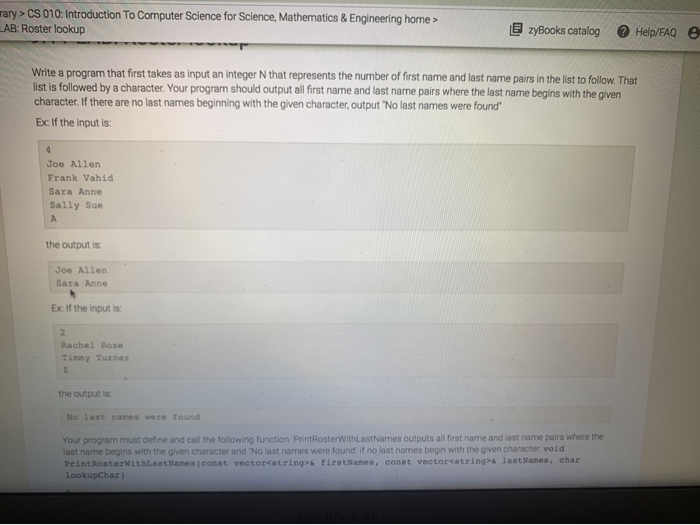 Solved rary > CS 010: Introduction To Computer Science for | Chegg.com