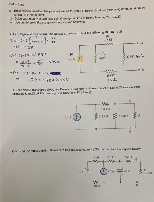 Solved To solve the second and third questions, like the | Chegg.com