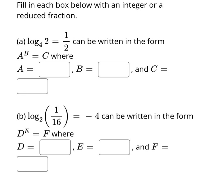 Solved Fill in each box below with an integer or a reduced | Chegg.com