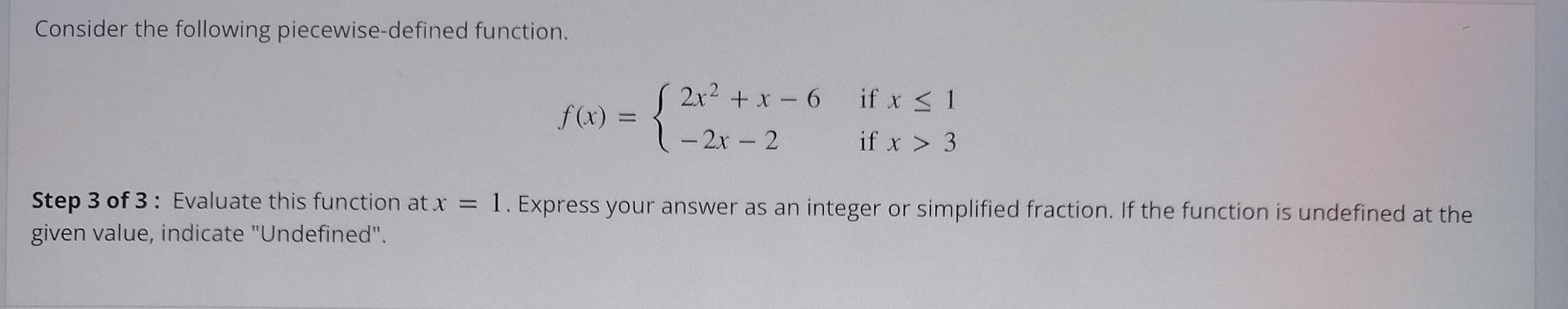 Solved Consider the following piecewise-defined | Chegg.com