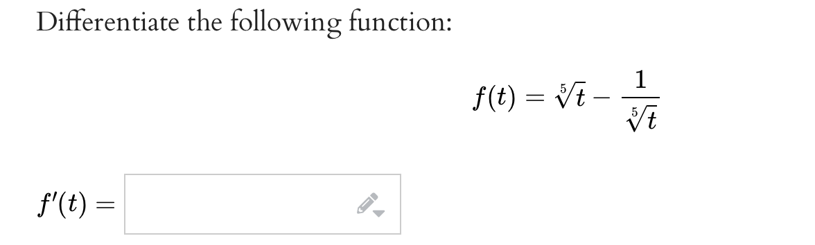 Solved Differentiate the following | Chegg.com