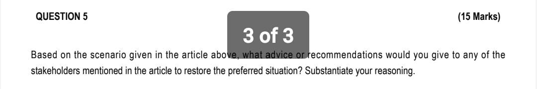 Solved QUESTION 5(15 ﻿Marks)Based on the scenario given in | Chegg.com