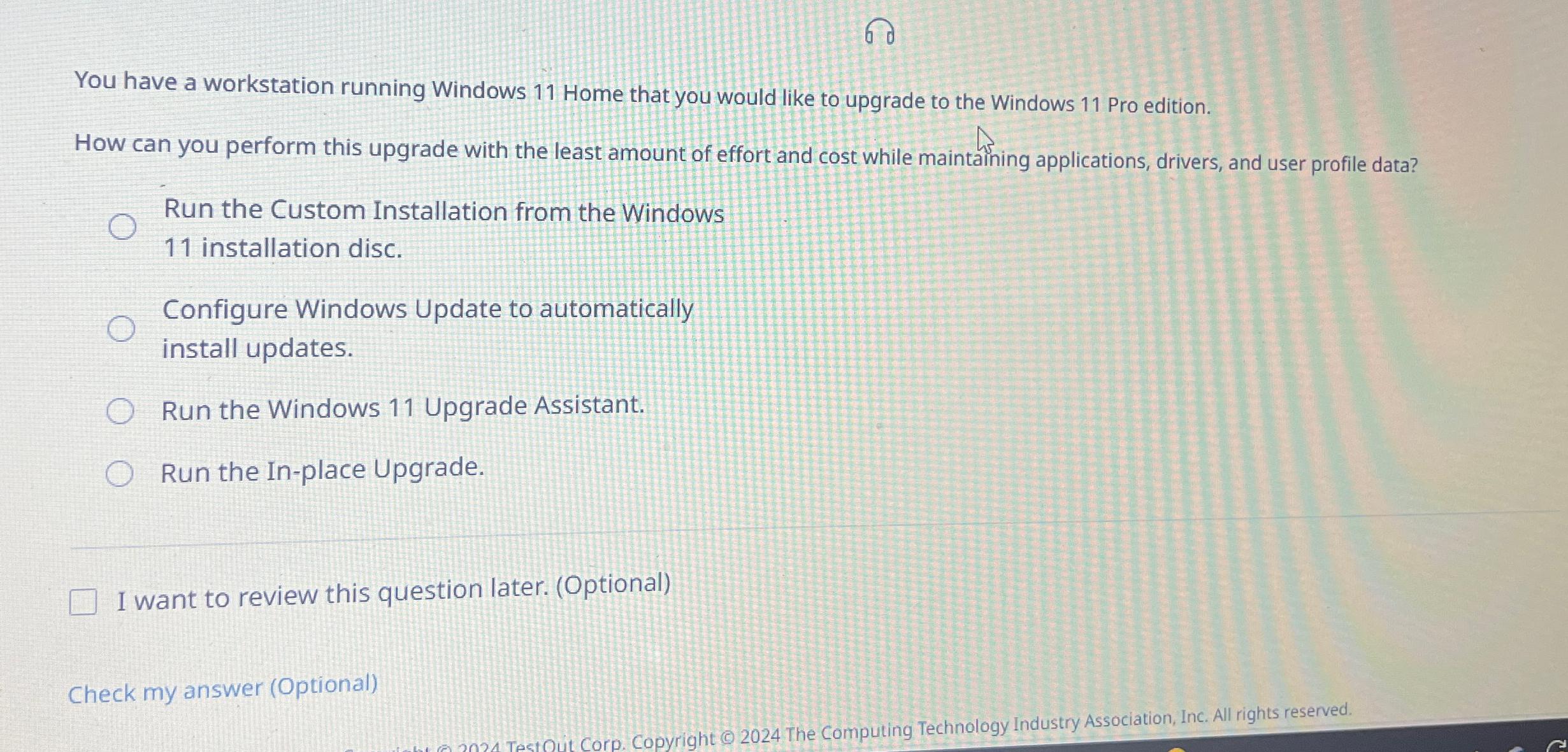Solved You have a workstation running Windows 11 ﻿Home that | Chegg.com