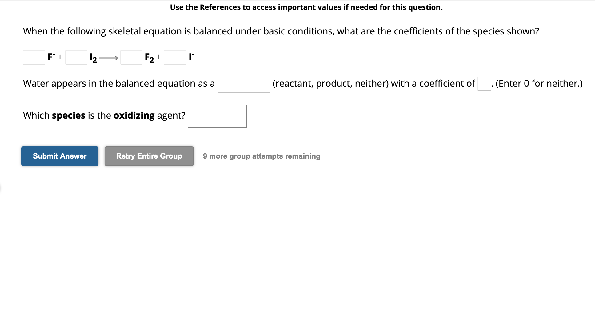 Solved Use the References to access important values if | Chegg.com