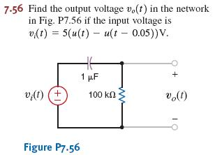 Solved Find the output voltage v0(t) in the network in Fig. | Chegg.com