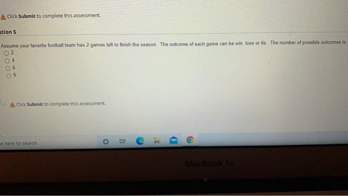 Solved Click Submit to complete this assessment. stion 5 | Chegg.com