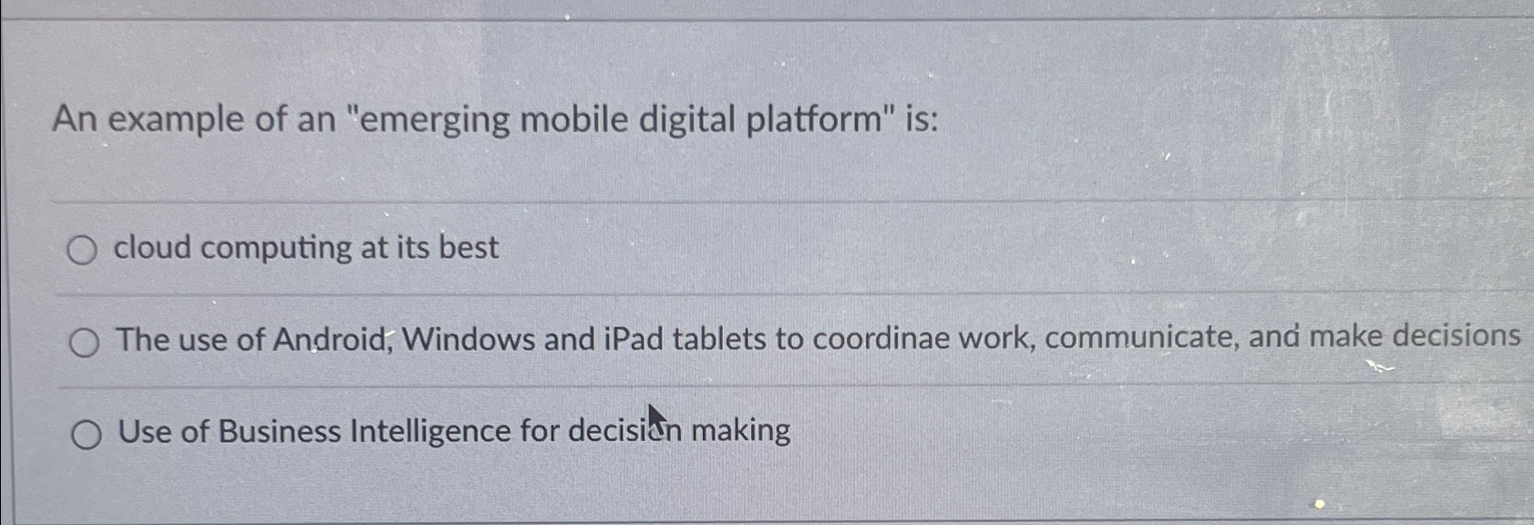 Solved An example of an "emerging mobile digital platform" | Chegg.com