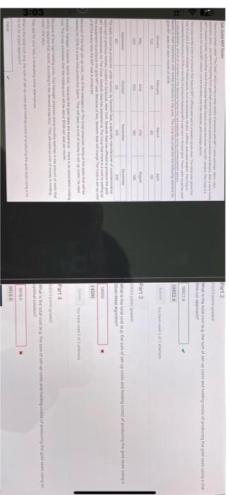 please help with part 3 and 4 | Chegg.com