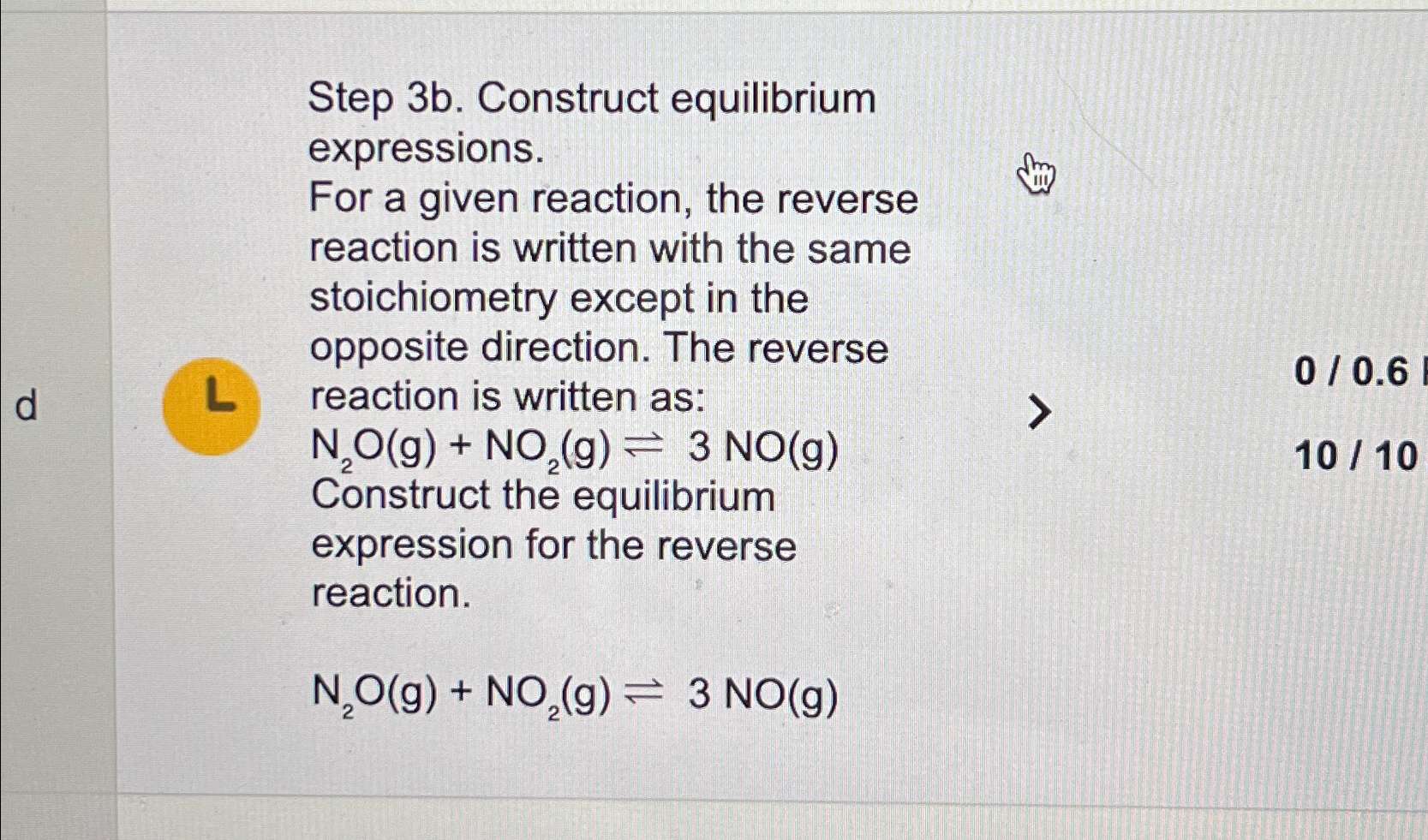 Solved Step 3b. ﻿Construct equilibrium expressions.For a | Chegg.com