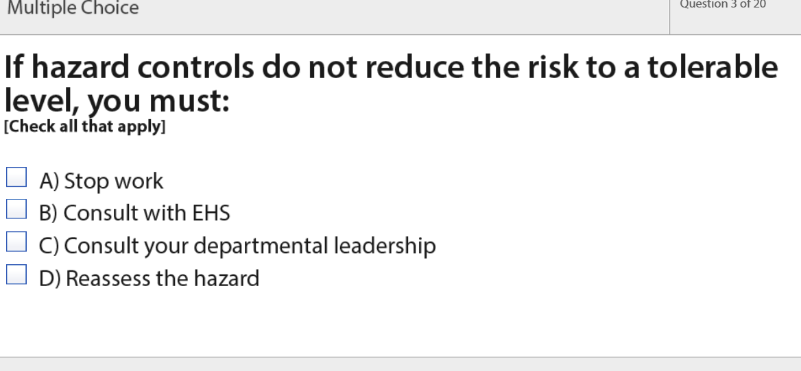 Solved If hazard controls do not reduce the risk to a | Chegg.com