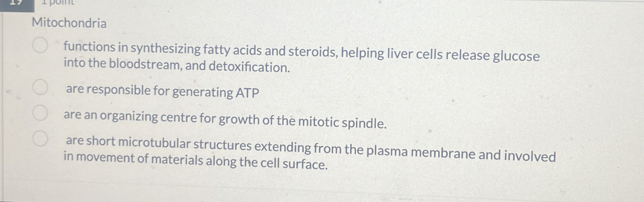 Solved Mitochondriafunctions in synthesizing fatty acids and | Chegg.com