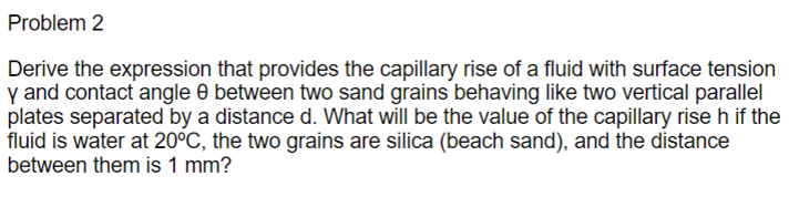 Solved Problem 2Derive the expression that provides the | Chegg.com