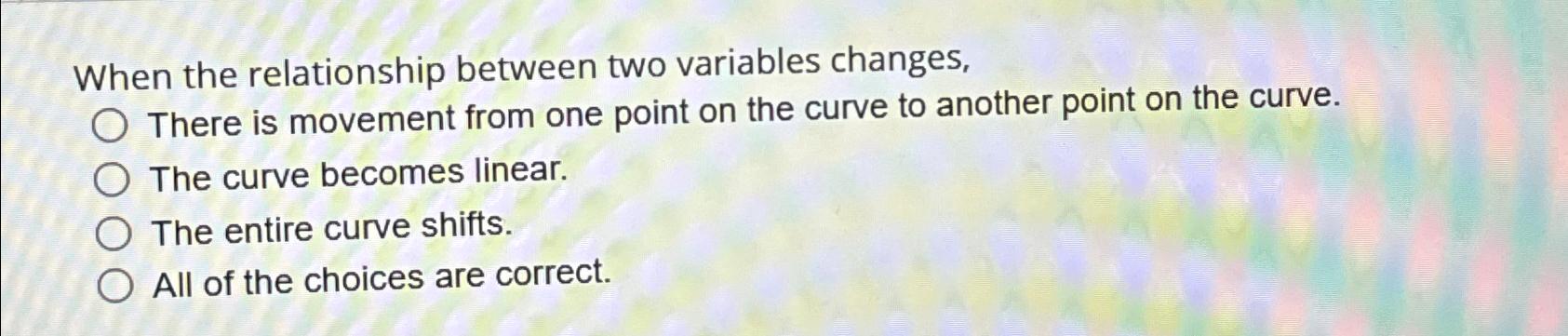 Solved When the relationship between two variables | Chegg.com