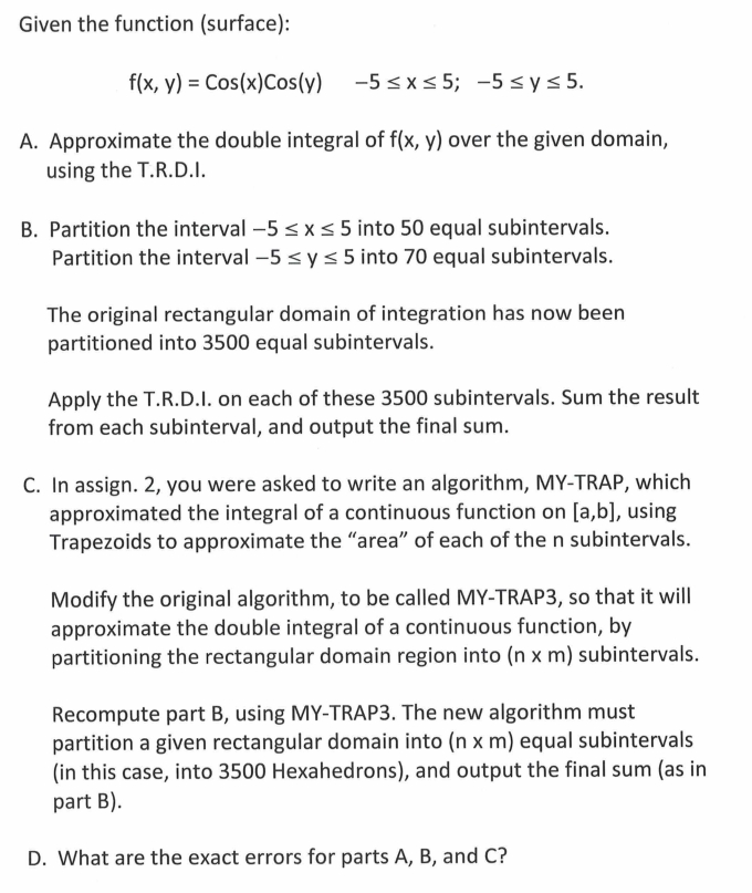 Solved Given the function | Chegg.com