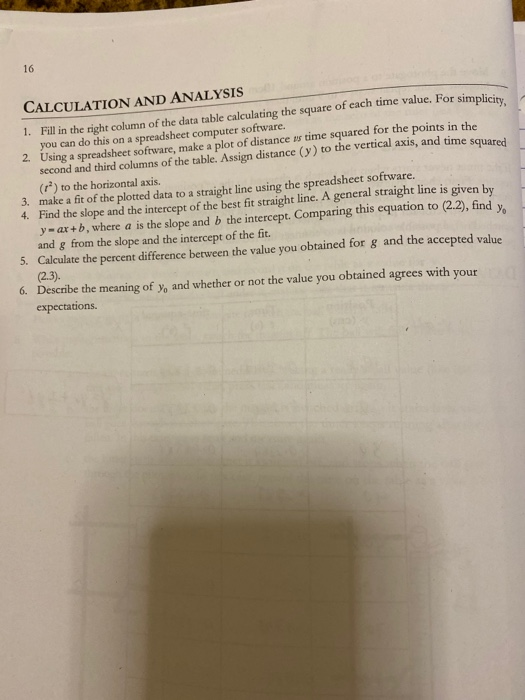 Solved Experiment 2: Acceleration of a Freely Falling Object | Chegg.com