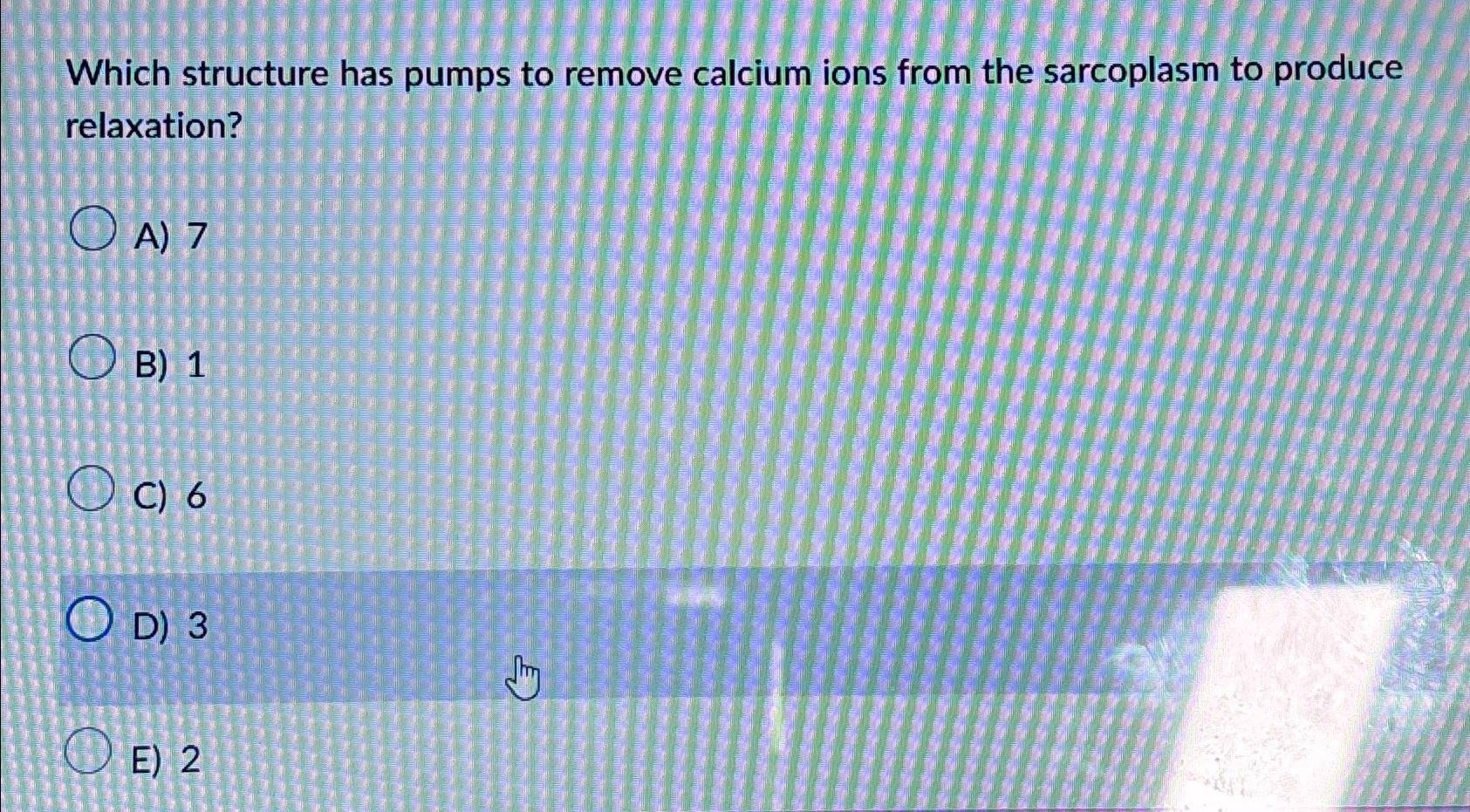 Solved Which structure has pumps to remove calcium ions from | Chegg.com