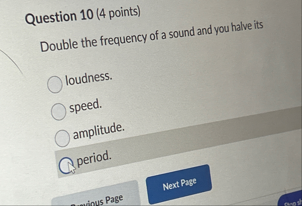 Solved Question 10 (4 ﻿points)Double the frequency of a | Chegg.com