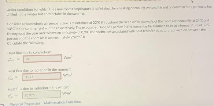 Solved Under conditions for which the same room temperature | Chegg.com