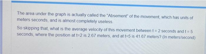Solved The area under the graph is actually called the | Chegg.com