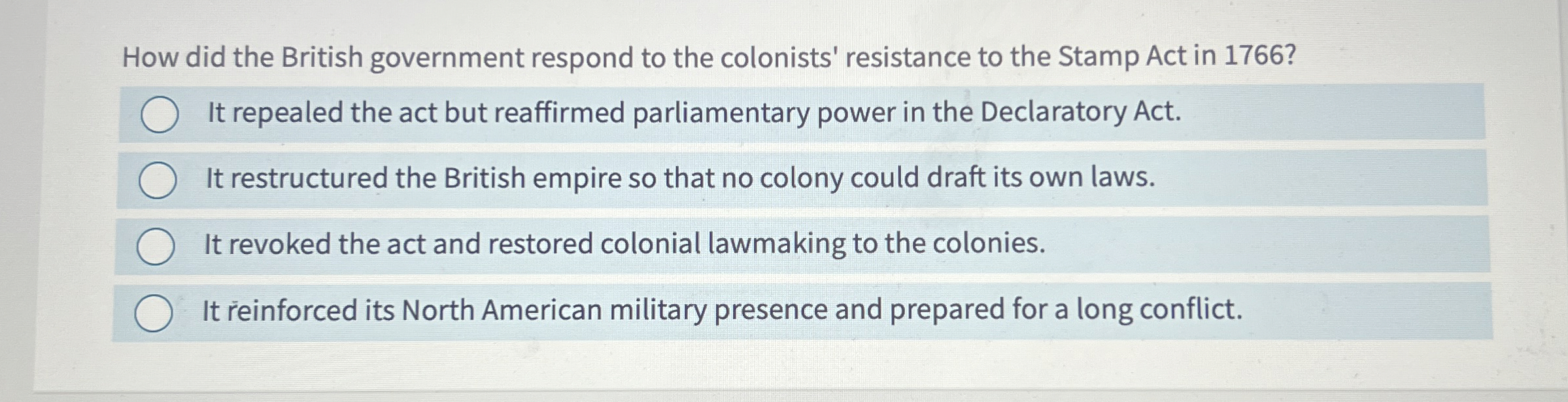 How did the British government respond to the | Chegg.com