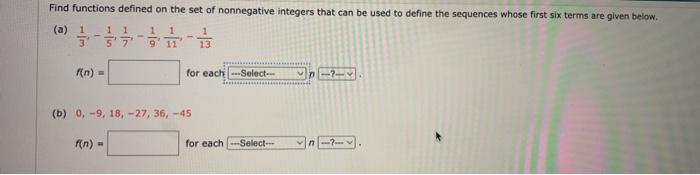 Solved Find functions defined on the set of nonnegative | Chegg.com