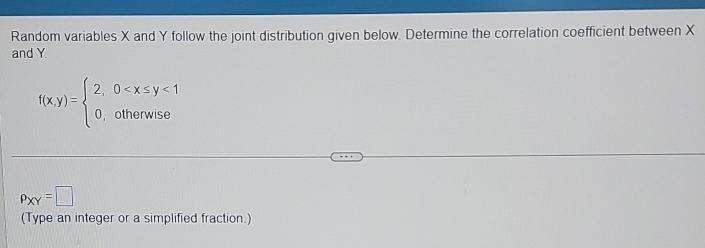 Solved Random variables x and Y follow the joint | Chegg.com Solved Random variables x and Y follow the joint | Chegg.com