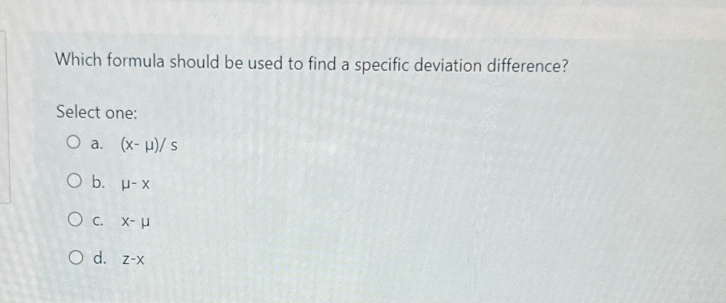 Solved Which formula should be used to find a specific | Chegg.com