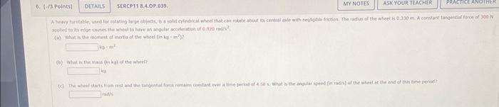 Solved lgV2 m2 (b) What is the thass (in a d ef the mireet? | Chegg.com