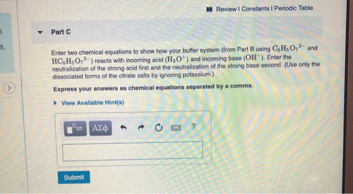 Solved Review | Constants 1 Periodic Table Part C Enter two | Chegg.com