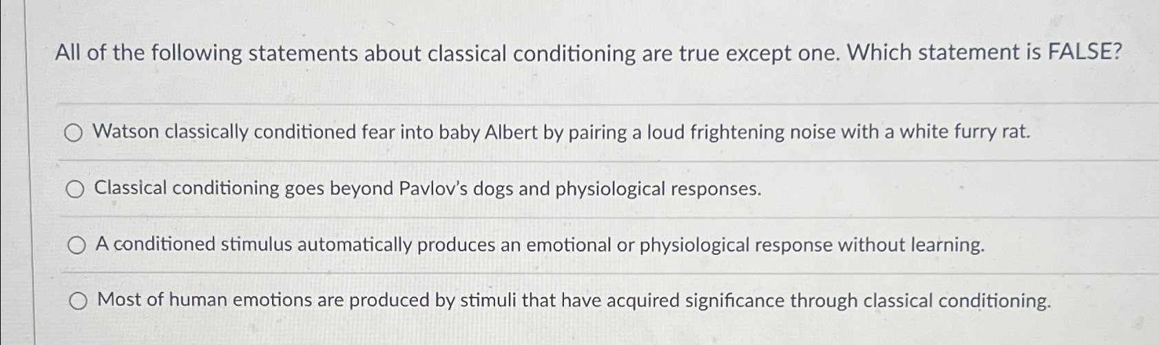 Solved All of the following statements about classical | Chegg.com