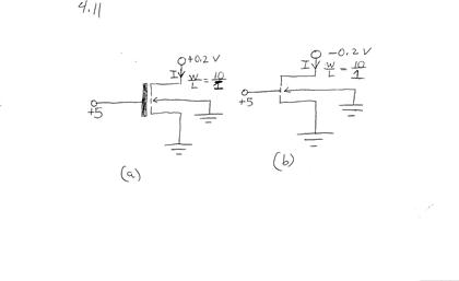 Solved 4.11 Identify the source, drain, gate, and bulk | Chegg.com