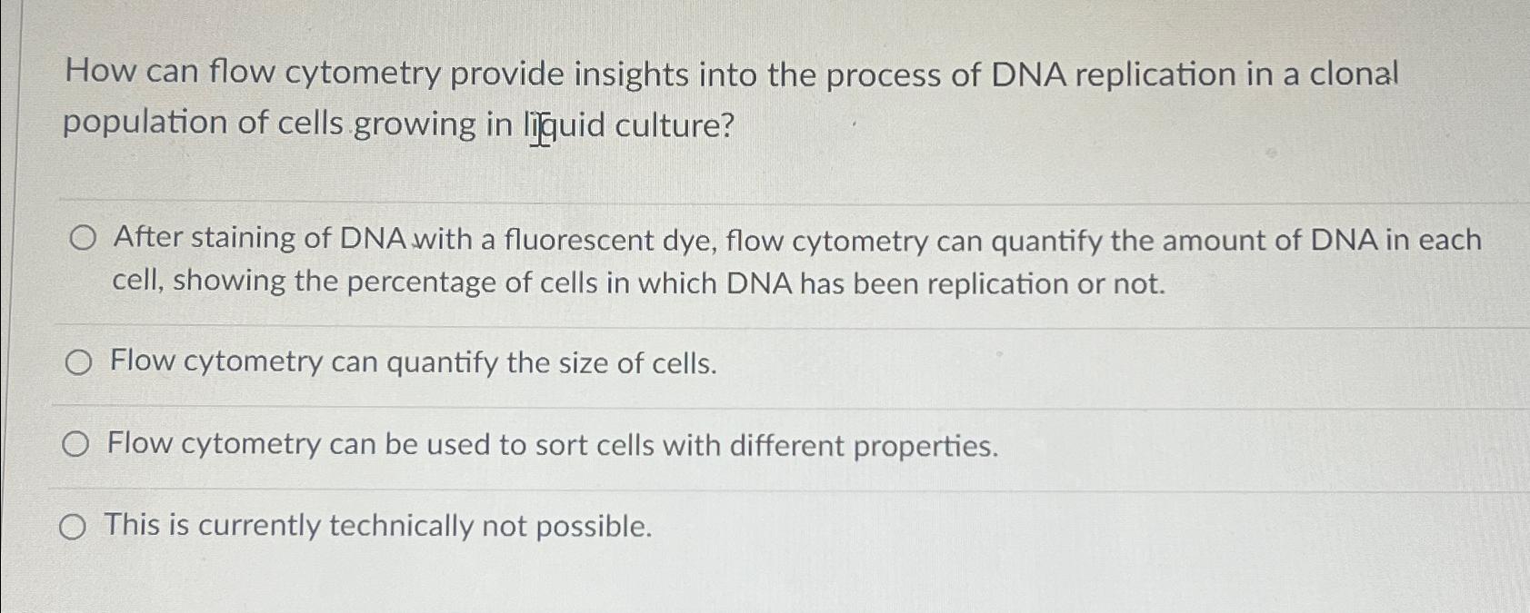 Solved How can flow cytometry provide insights into the | Chegg.com