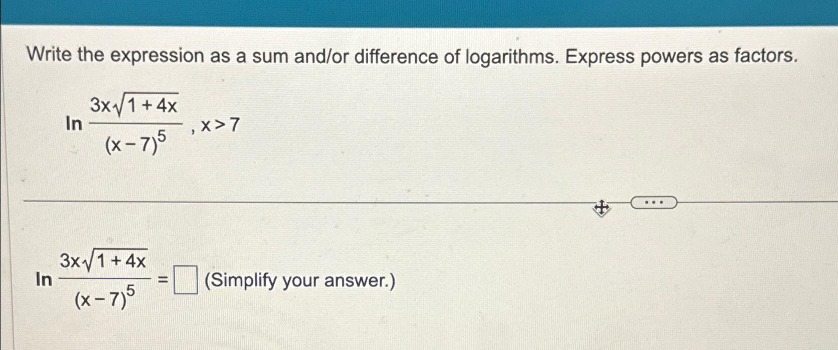 Solved Write the expression as a sum and/or difference of | Chegg.com