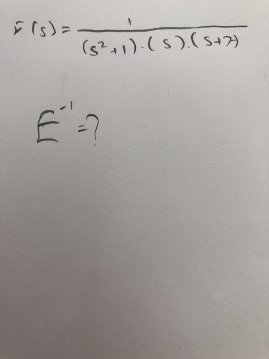 Solved Ers) = (5²1).(5),(5+2) É | Chegg.com