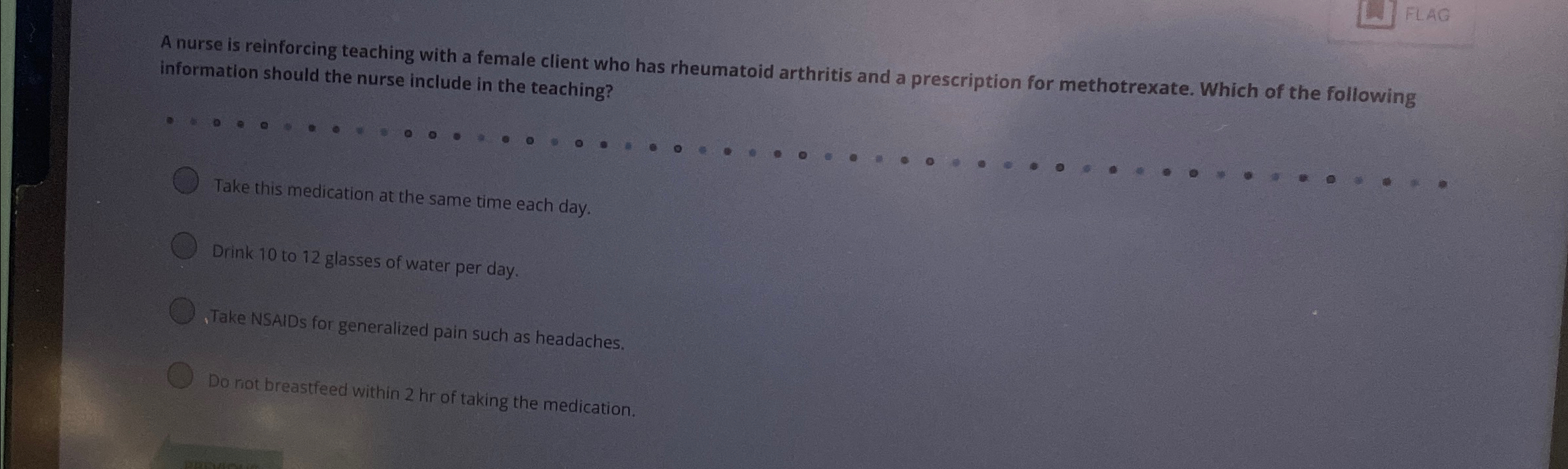 Solved A nurse is reinforcing teaching with a female client | Chegg.com