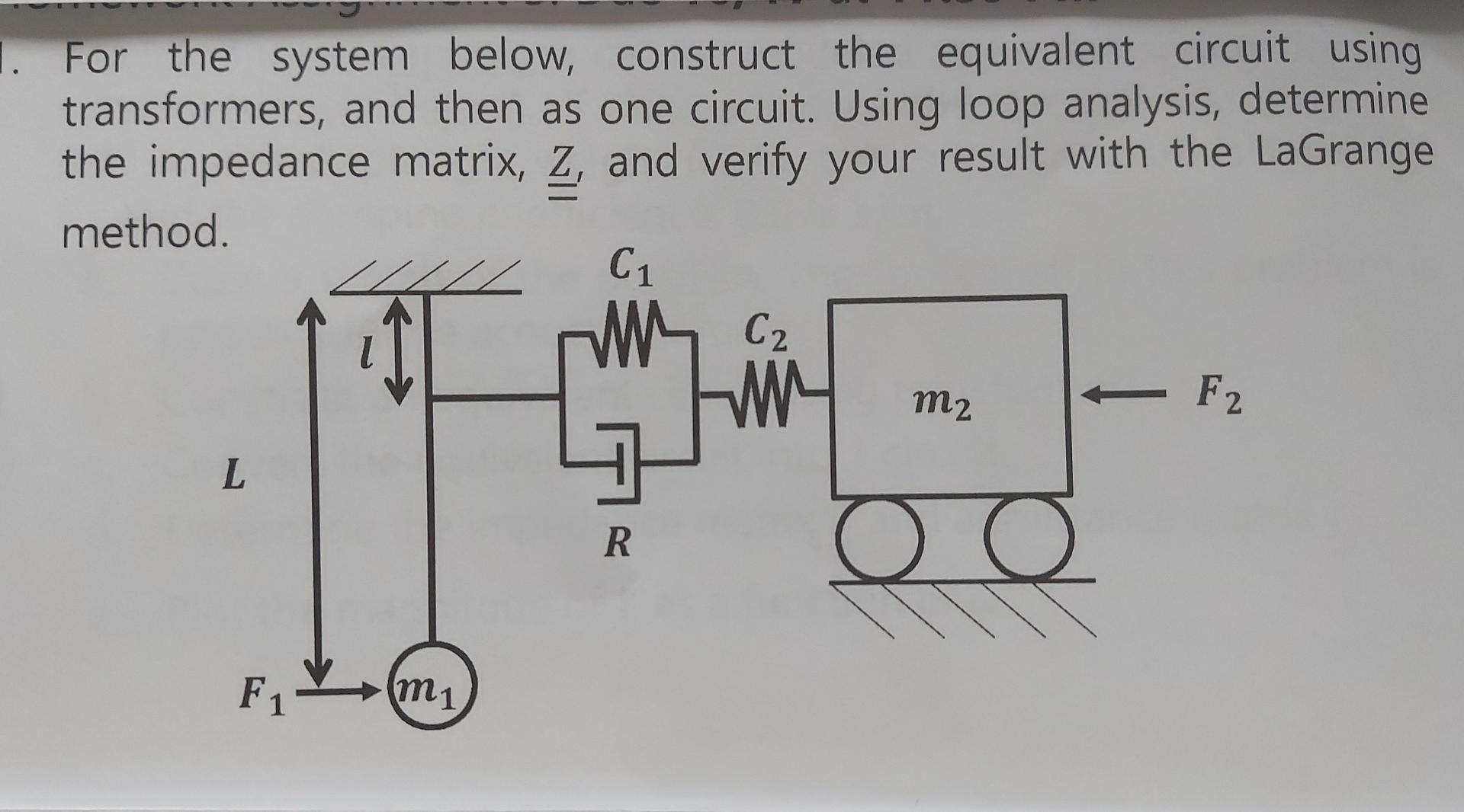 For The System Below Construct The Equivalent