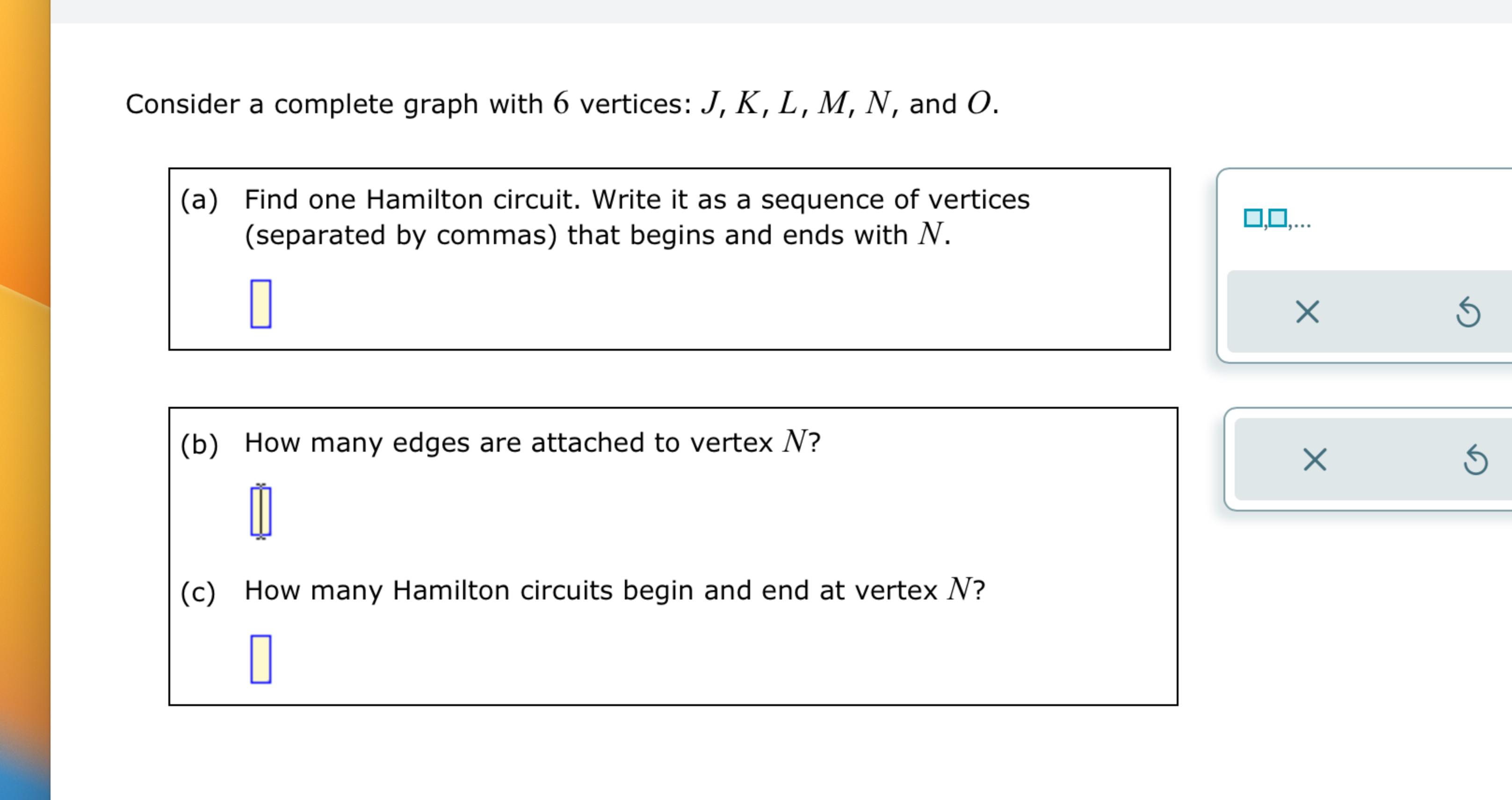 Solved Consider a complete graph with 6 ﻿vertices: | Chegg.com