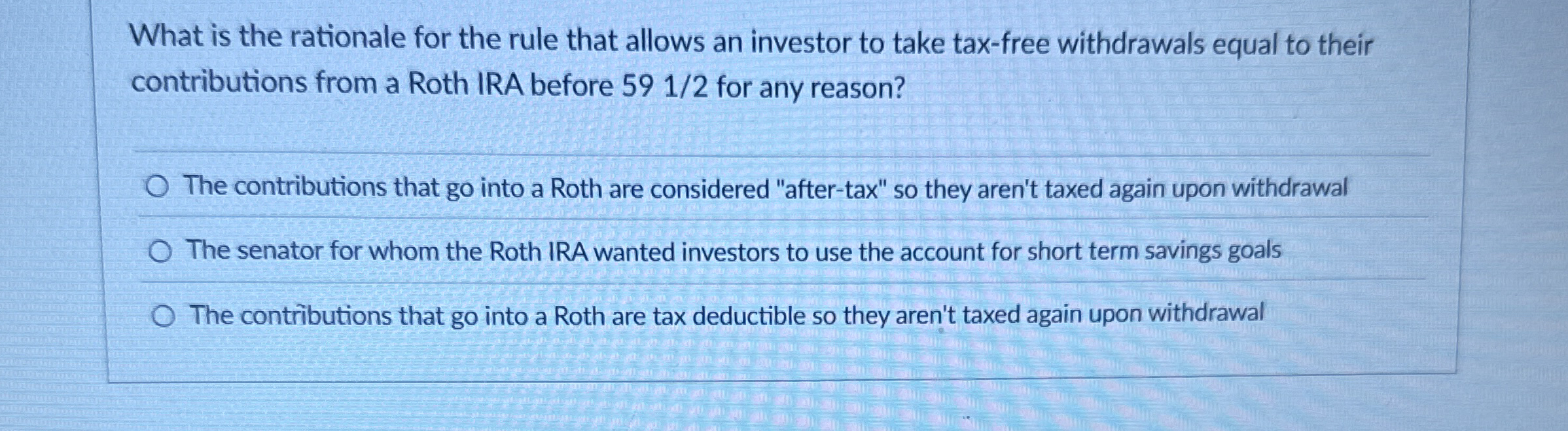Solved What is the rationale for the rule that allows an | Chegg.com