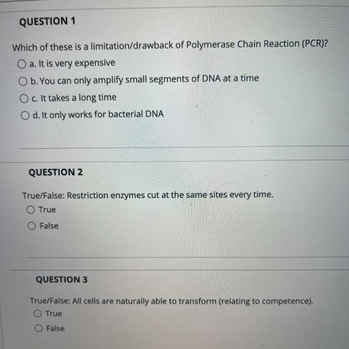 Solved QUESTION 1 Which of these is a limitation/drawback of | Chegg.com