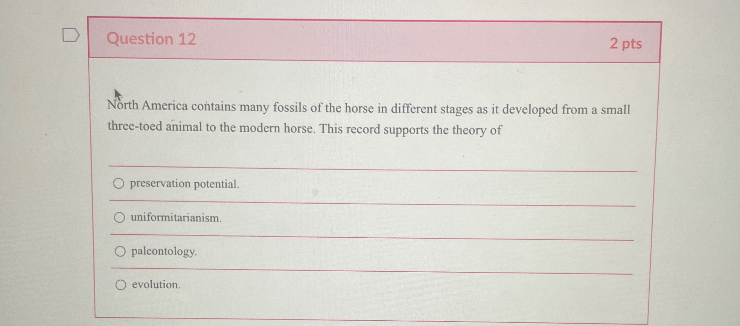 Solved Question 122 ﻿ptsNorth America contains many fossils | Chegg.com