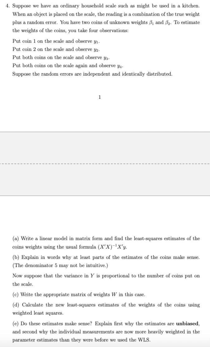 Solved Suppose we have an ordinary household scale such as | Chegg.com