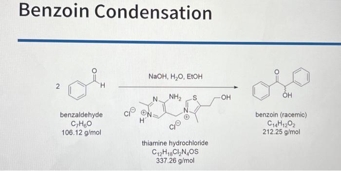 Solved mechanism:Benzoin Condensation 2 benzaldehyde C7H6O | Chegg.com