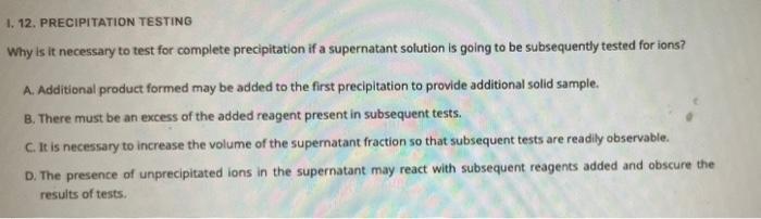 Solved 1. 4. STRONTIUM NITRATE AND SULFURIC ACID PAECIPITATE | Chegg.com